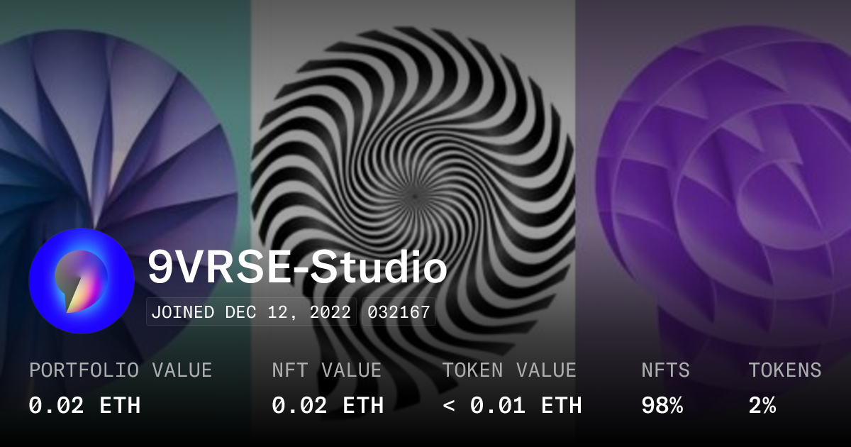 9VRSE-Studio - Profile | OpenSea