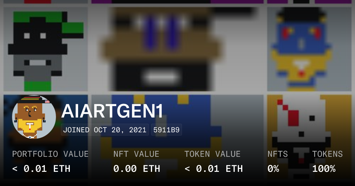 AIARTGEN1 - Profile | OpenSea