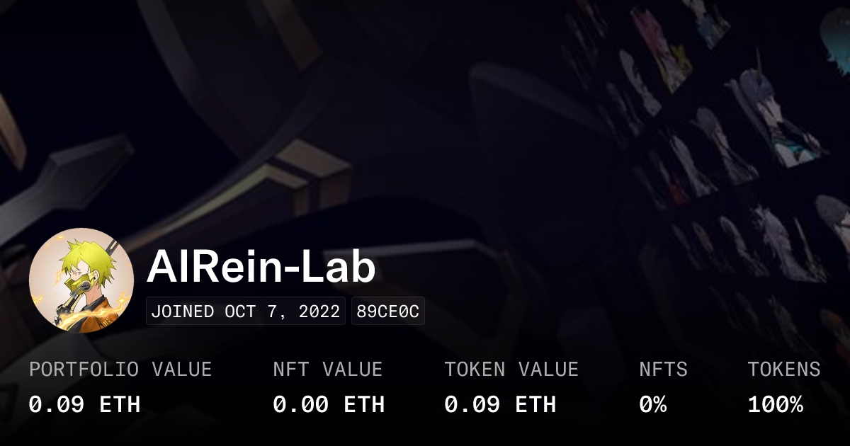 AIRein-Lab - Profile | OpenSea