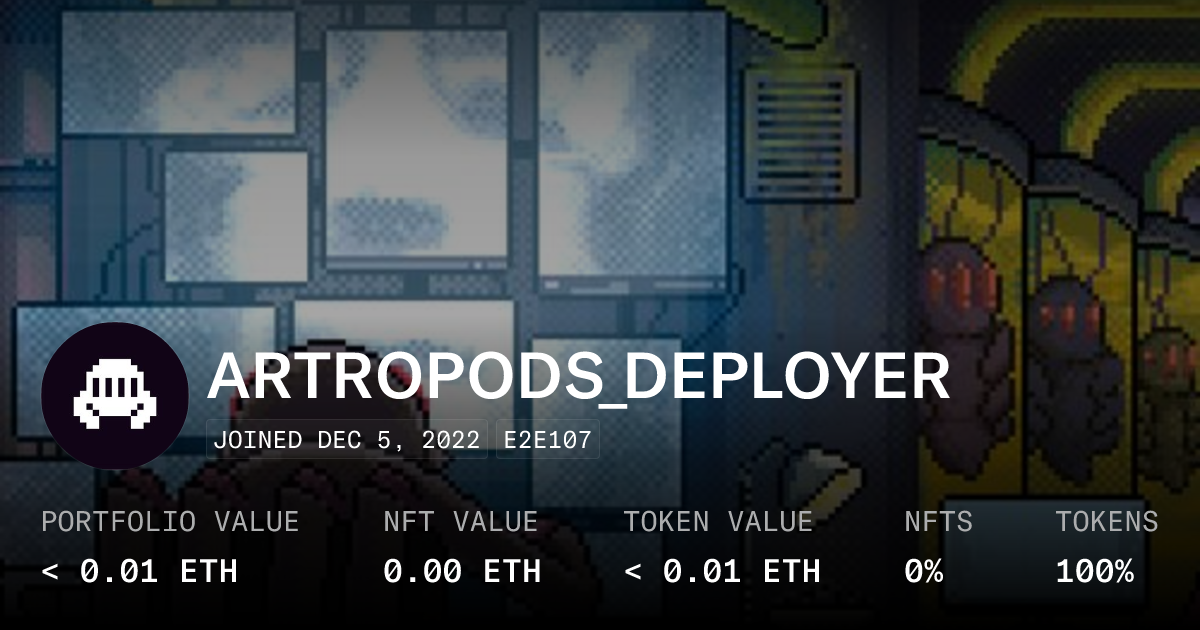 ARTROPODS_DEPLOYER - Profile | OpenSea