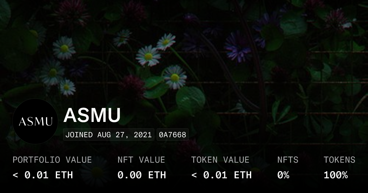 ASMU - Profile | OpenSea