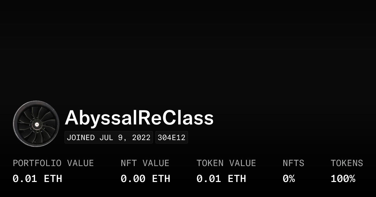 AbyssalReClass - Profile | OpenSea