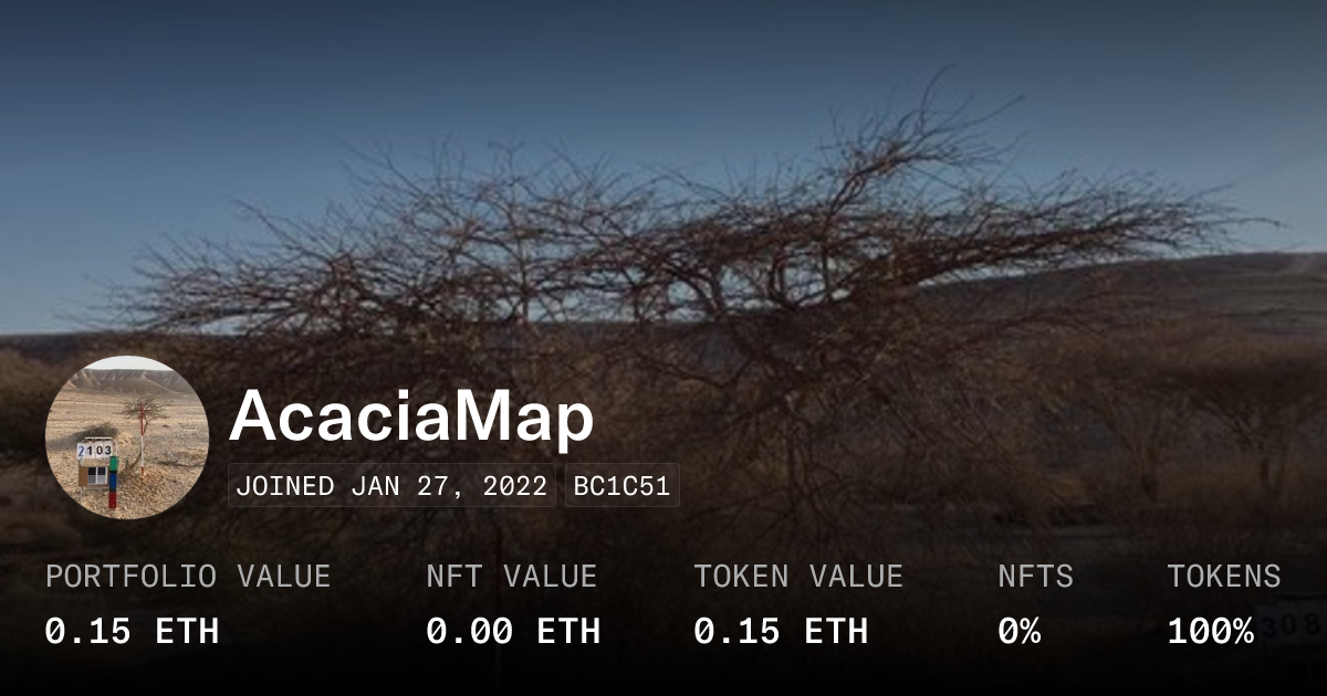 AcaciaMap - Profile | OpenSea
