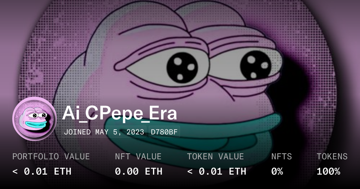 Ai_CPepe_Era - Profile | OpenSea