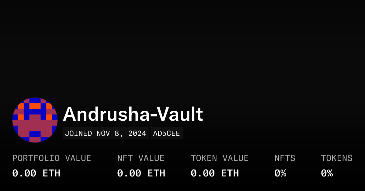 Andrusha-Vault - Profile | OpenSea