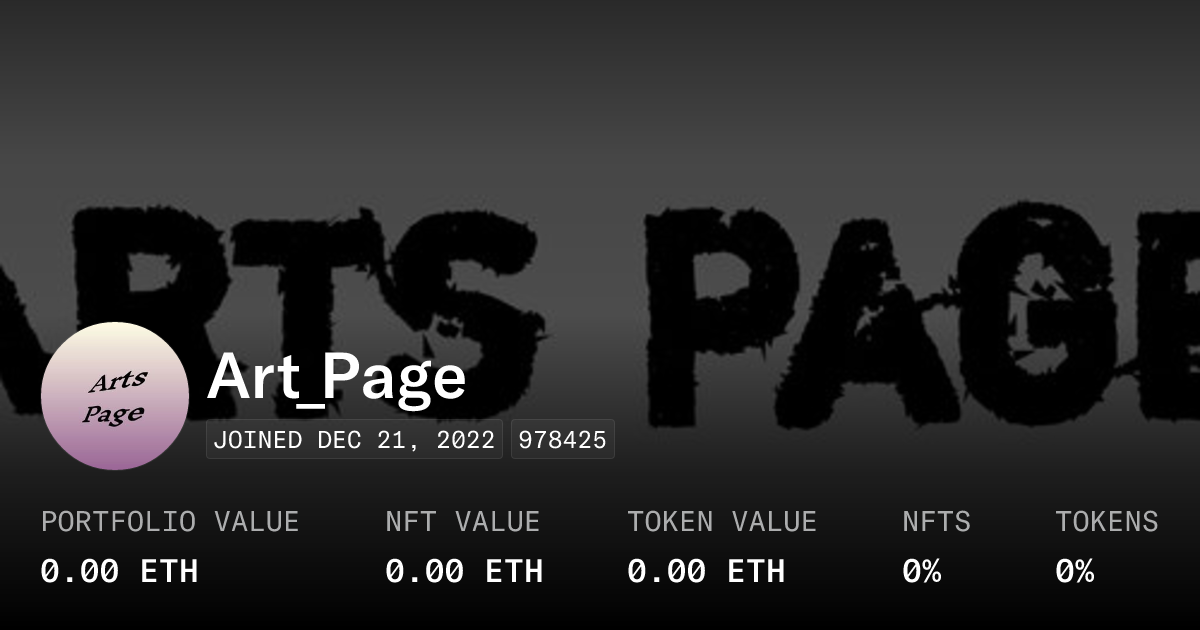 Art_Page - Profile | OpenSea