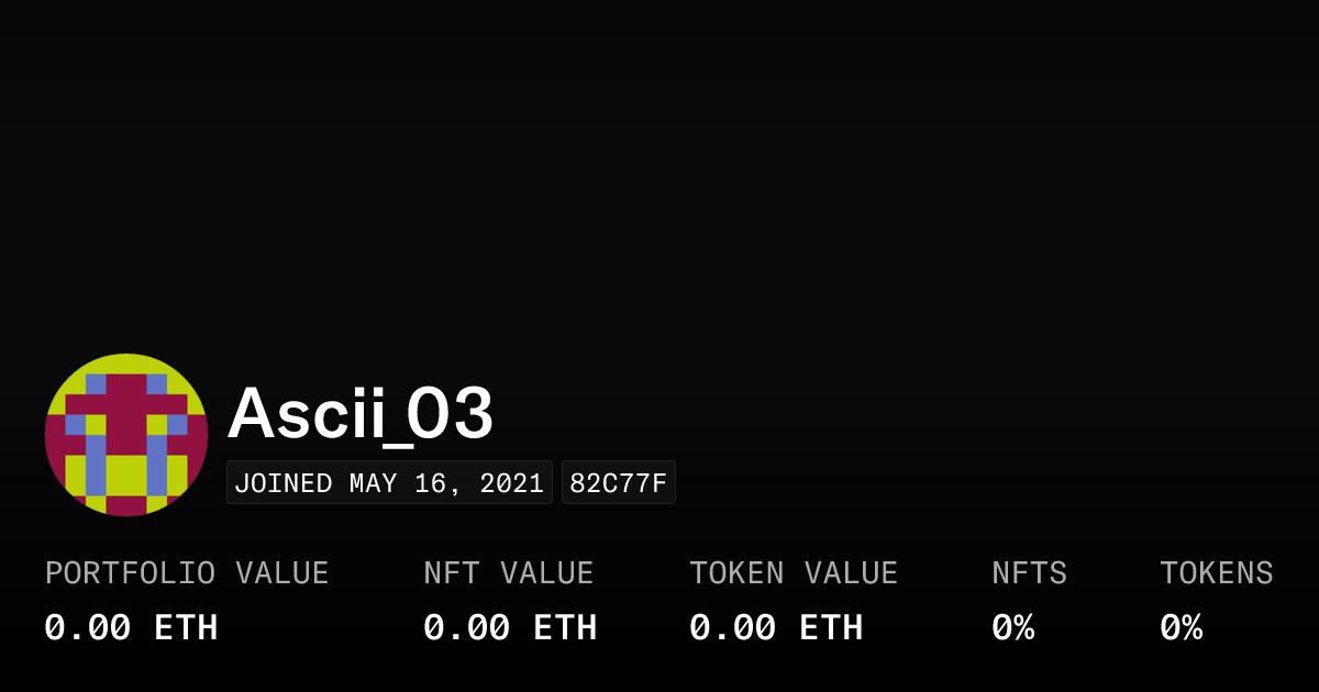 Ascii_03 - Profile | OpenSea