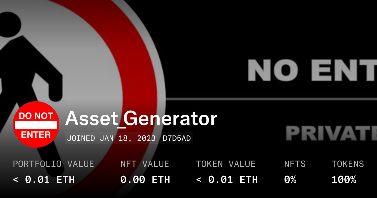 Asset_Generator - Profile | OpenSea