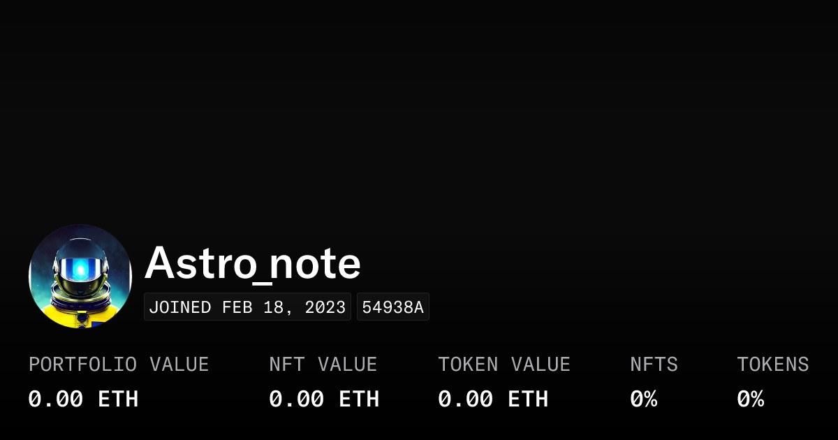 Astro_note - Profile | OpenSea