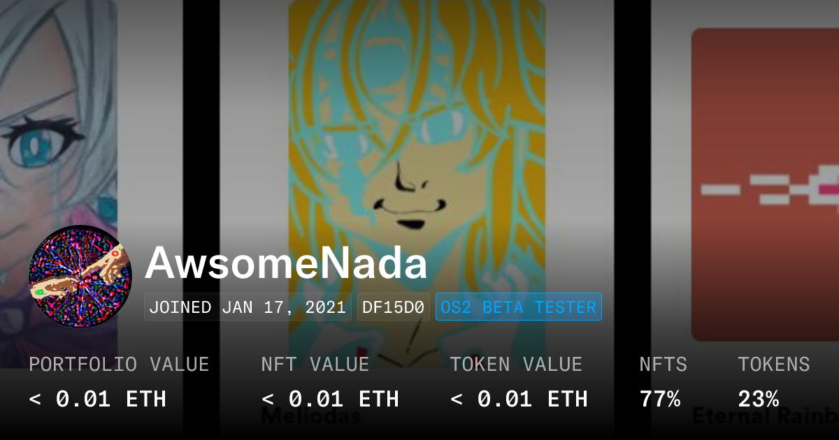AwsomeNada - Perfil | OpenSea
