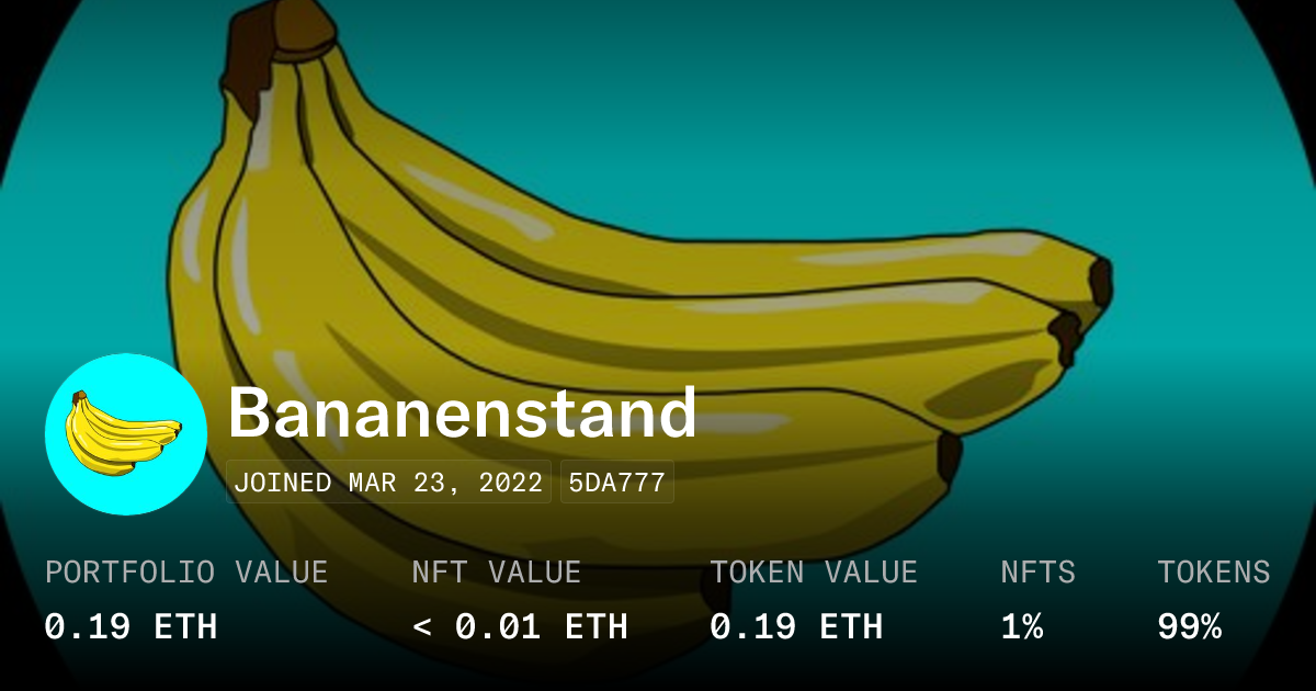 Bananenstand - Profile | OpenSea