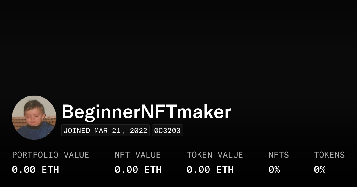 BeginnerNFTmaker - Profile | OpenSea