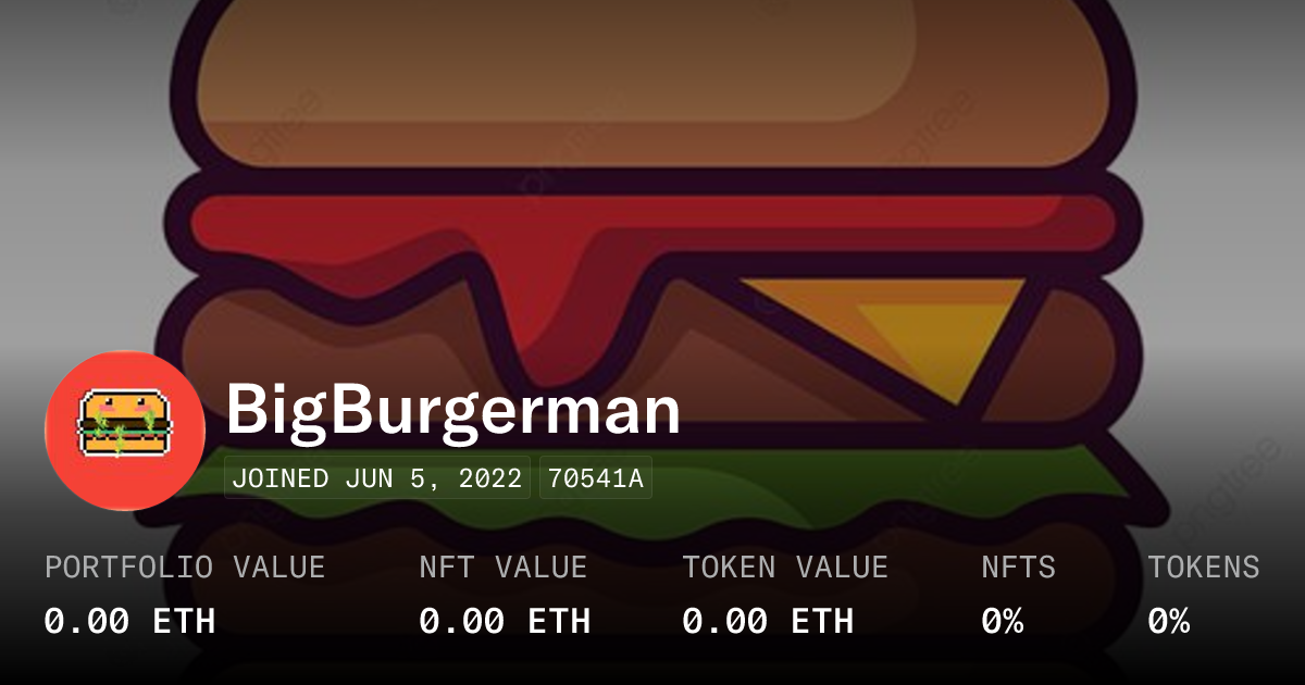 BigBurgerman - Profile | OpenSea