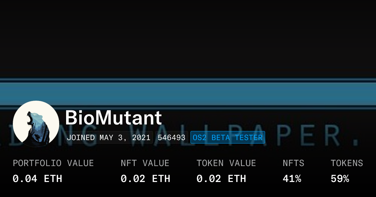 BioMutant - Perfil | OpenSea