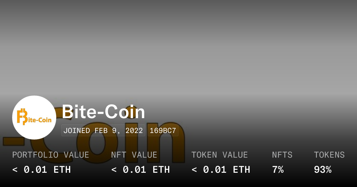 Bite-Coin - Profile | OpenSea