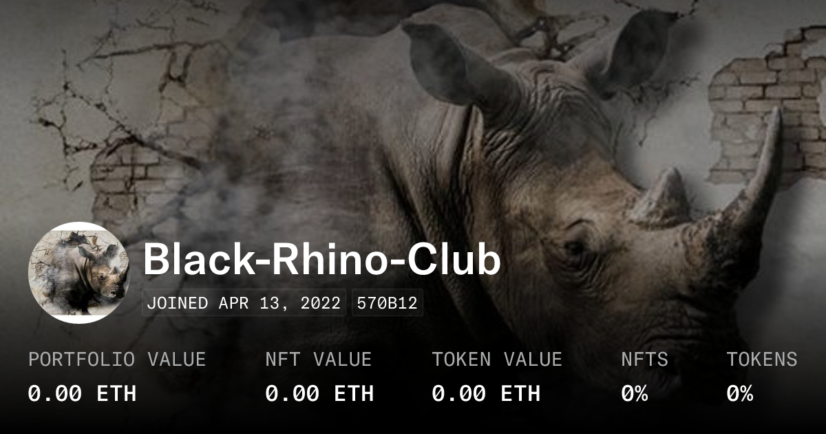 Black-Rhino-Club - Profile | OpenSea