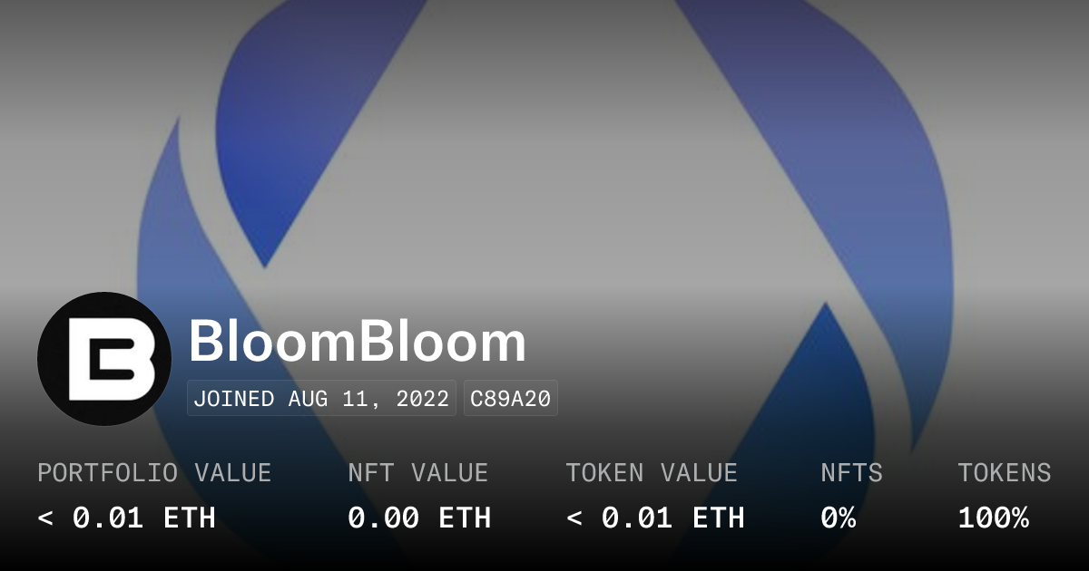 BloomBloom - Profile | OpenSea