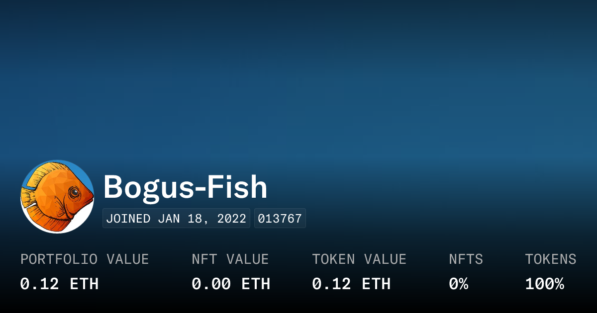 Bogus-Fish - Profile | OpenSea