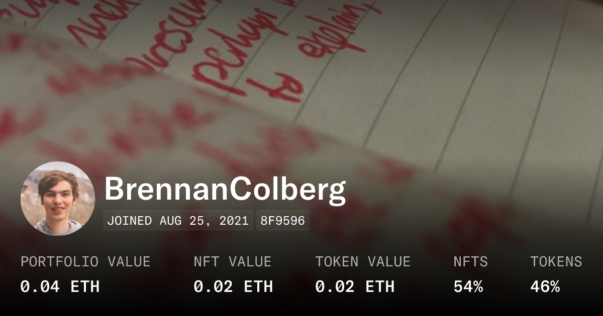 BrennanColberg - Profile | OpenSea