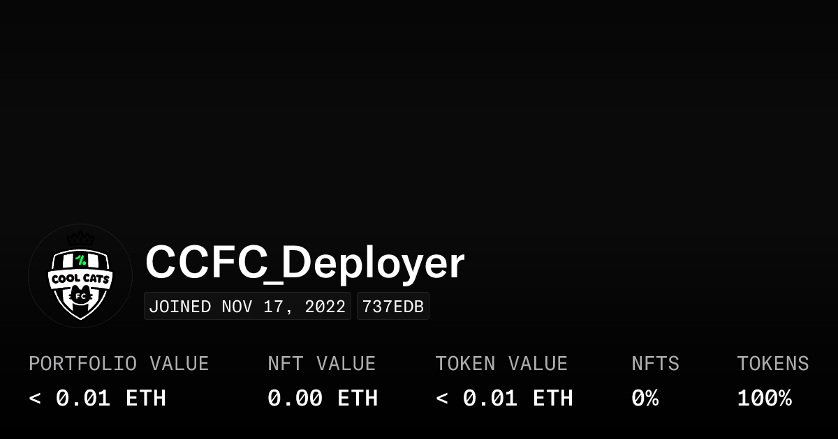 CCFC_Deployer - Profile | OpenSea
