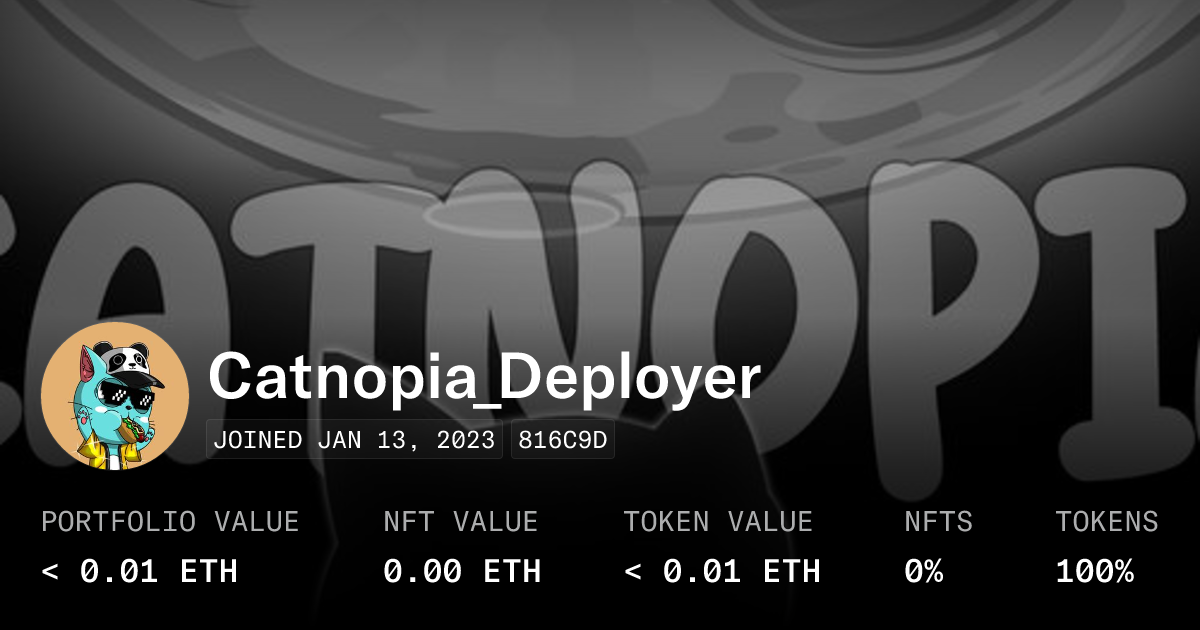 Catnopia_Deployer - Profile | OpenSea