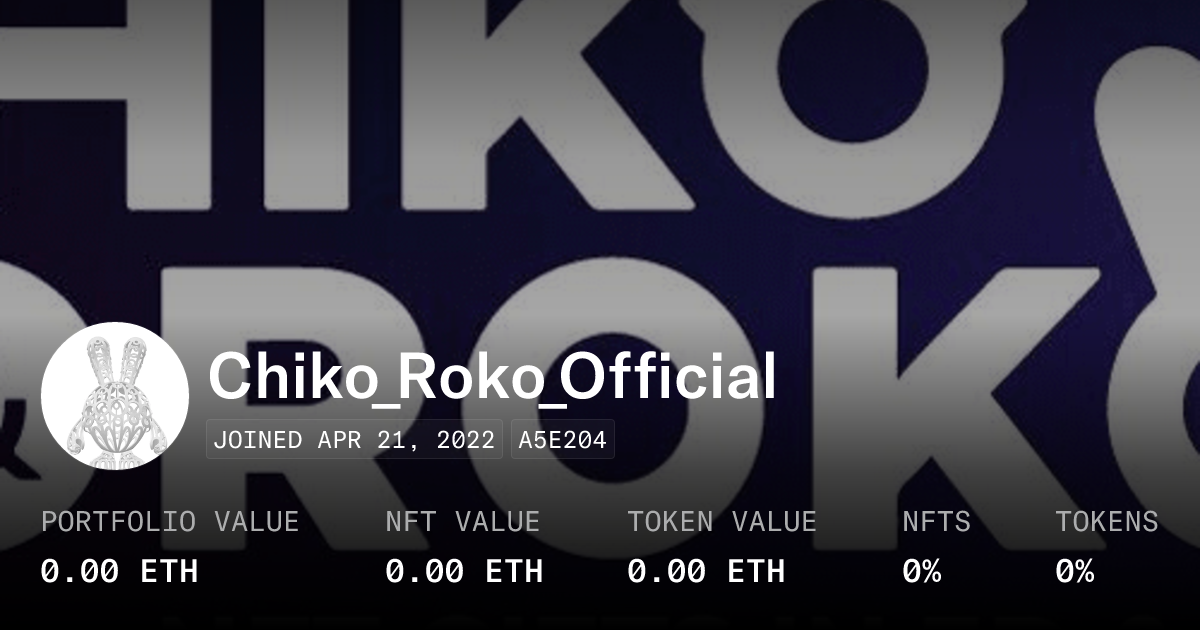 Chiko_Roko_Official - Profile | OpenSea