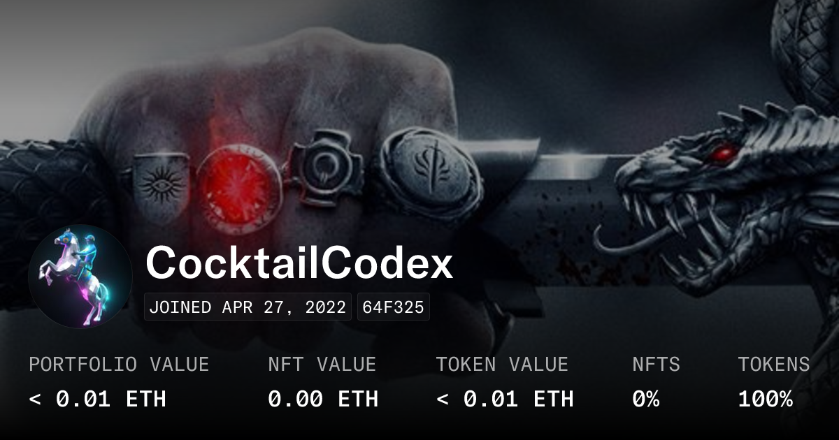 CocktailCodex - Profile | OpenSea