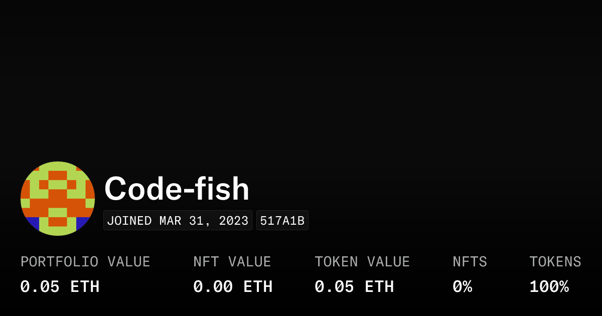 Code-fish - Profile | OpenSea