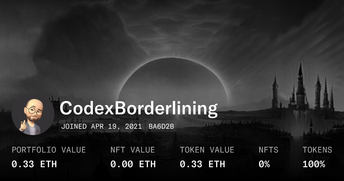 CodexBorderlining - Profile | OpenSea