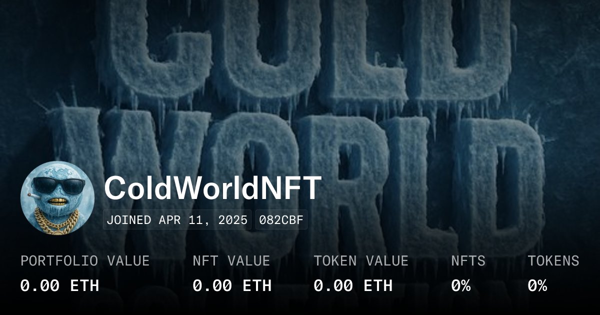 ColdWorldNFT - Profile | OpenSea