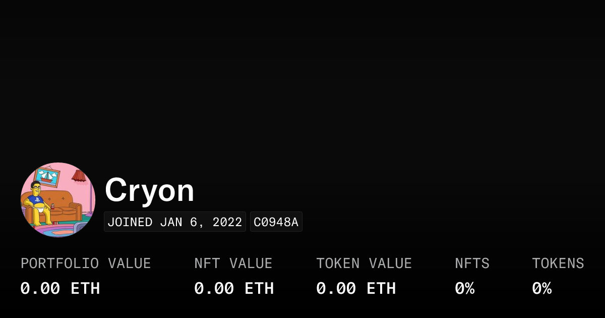 Cryon - Profile | OpenSea
