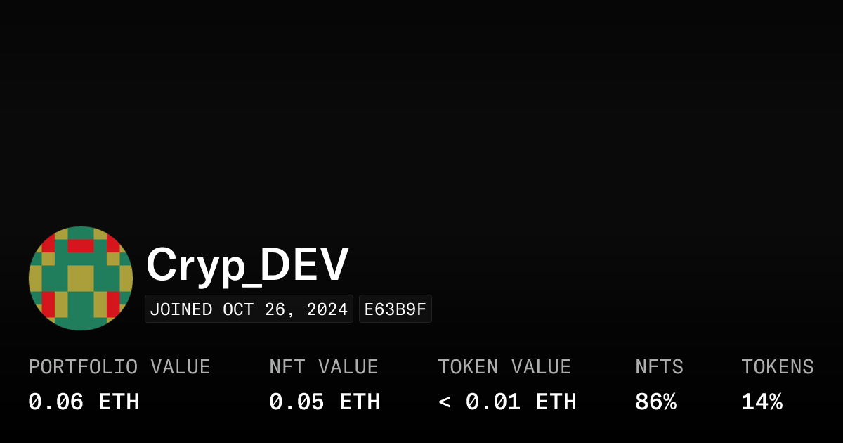 Cryp_DEV - Profile | OpenSea