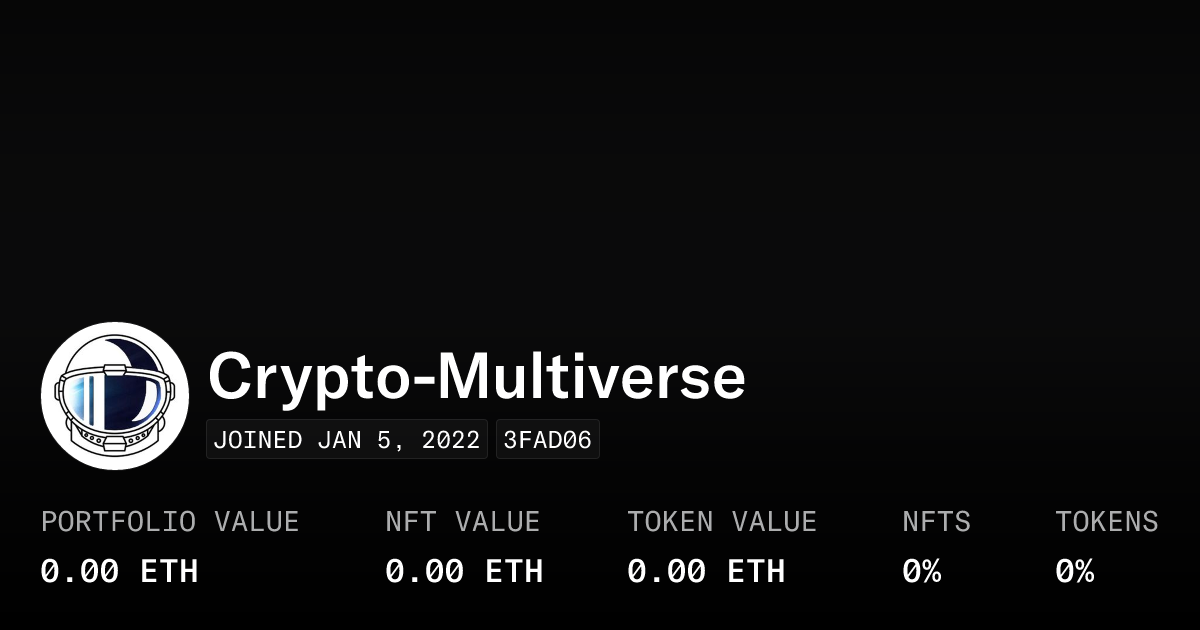 Crypto-Multiverse - Profile | OpenSea
