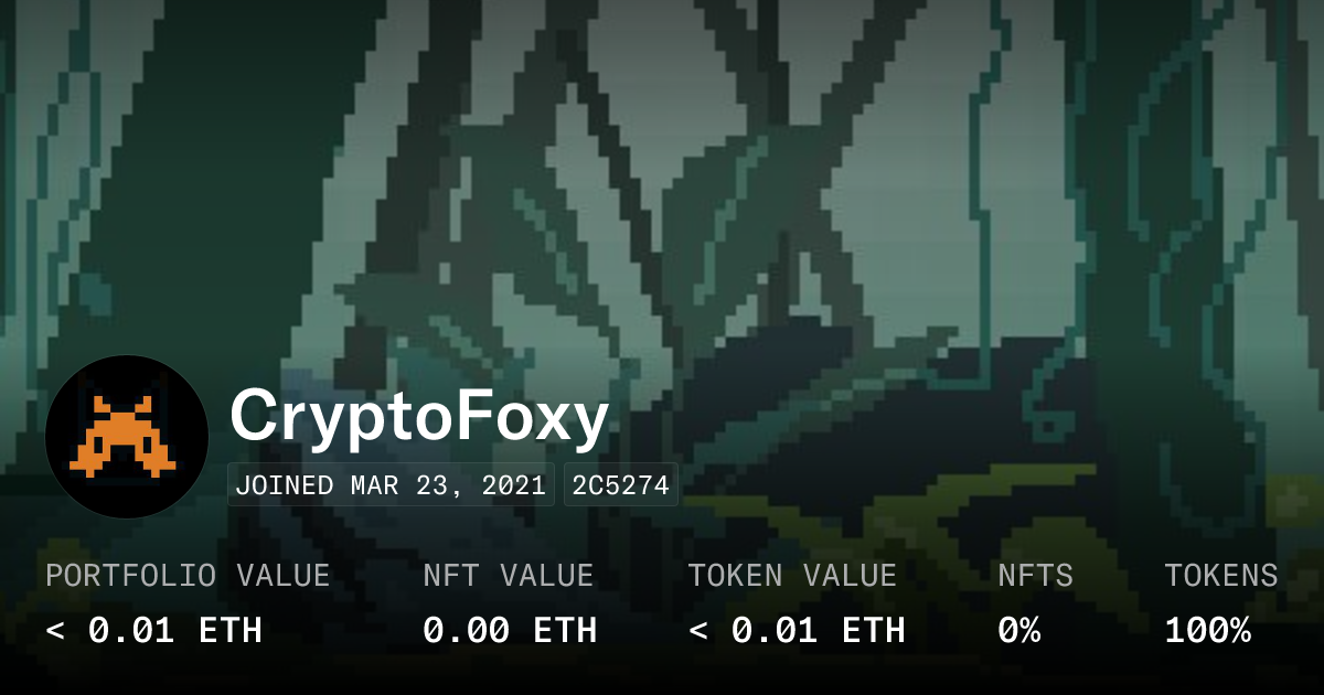 CryptoFoxy - Profile | OpenSea