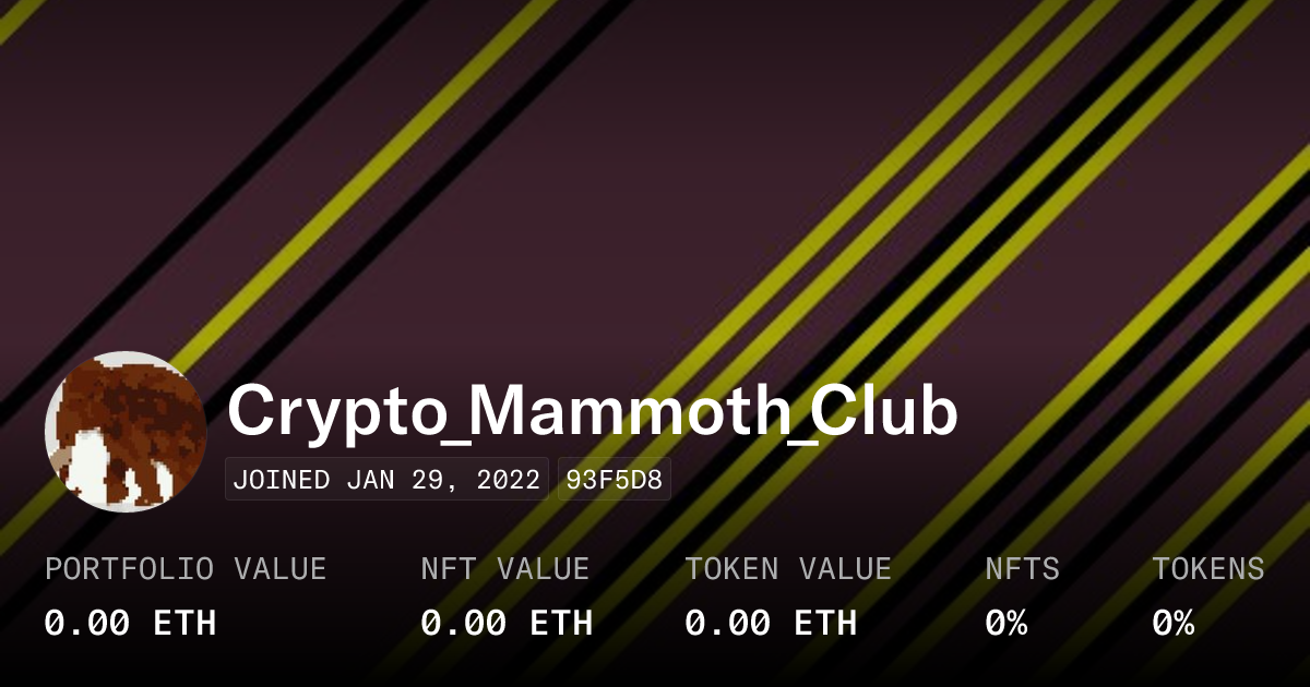 Crypto_Mammoth_Club - Profile | OpenSea