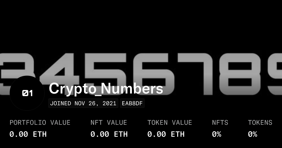 Crypto_Numbers - Profile | OpenSea