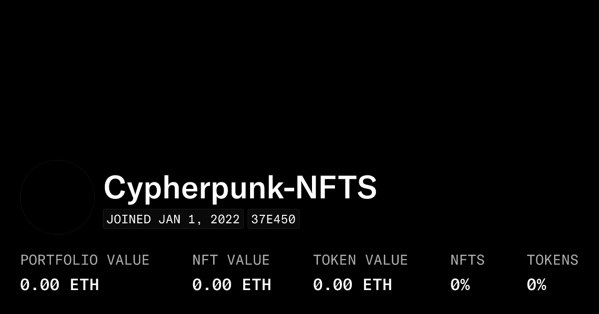 Cypherpunk-NFTS - Profile | OpenSea