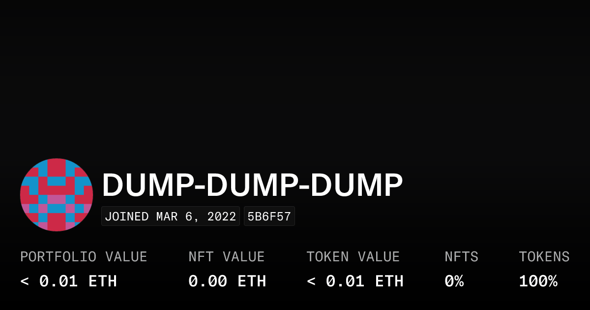 DUMP-DUMP-DUMP - Profile | OpenSea
