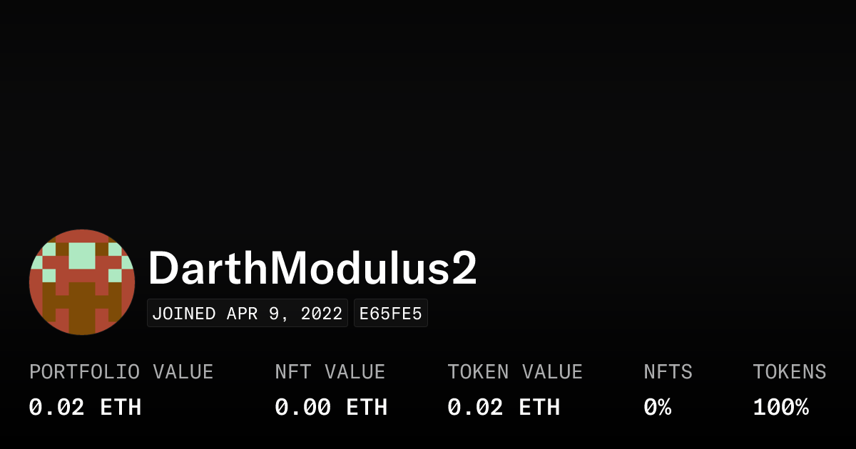 DarthModulus2 - Profile | OpenSea