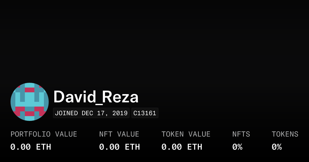 David_Reza - Perfil | OpenSea