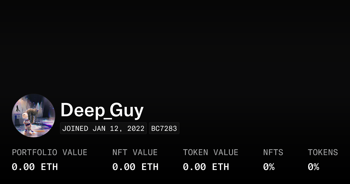 Deep_Guy - Profile | OpenSea