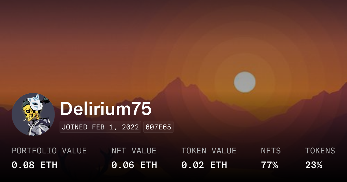 Delirium75 - Profile | OpenSea