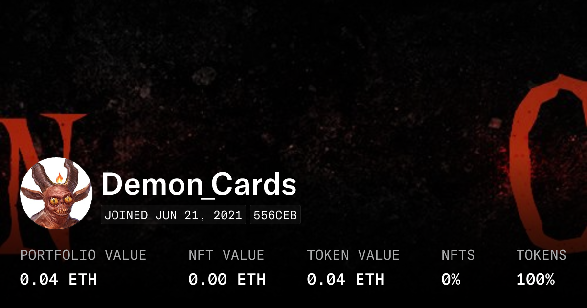 Demon_Cards - Profile | OpenSea