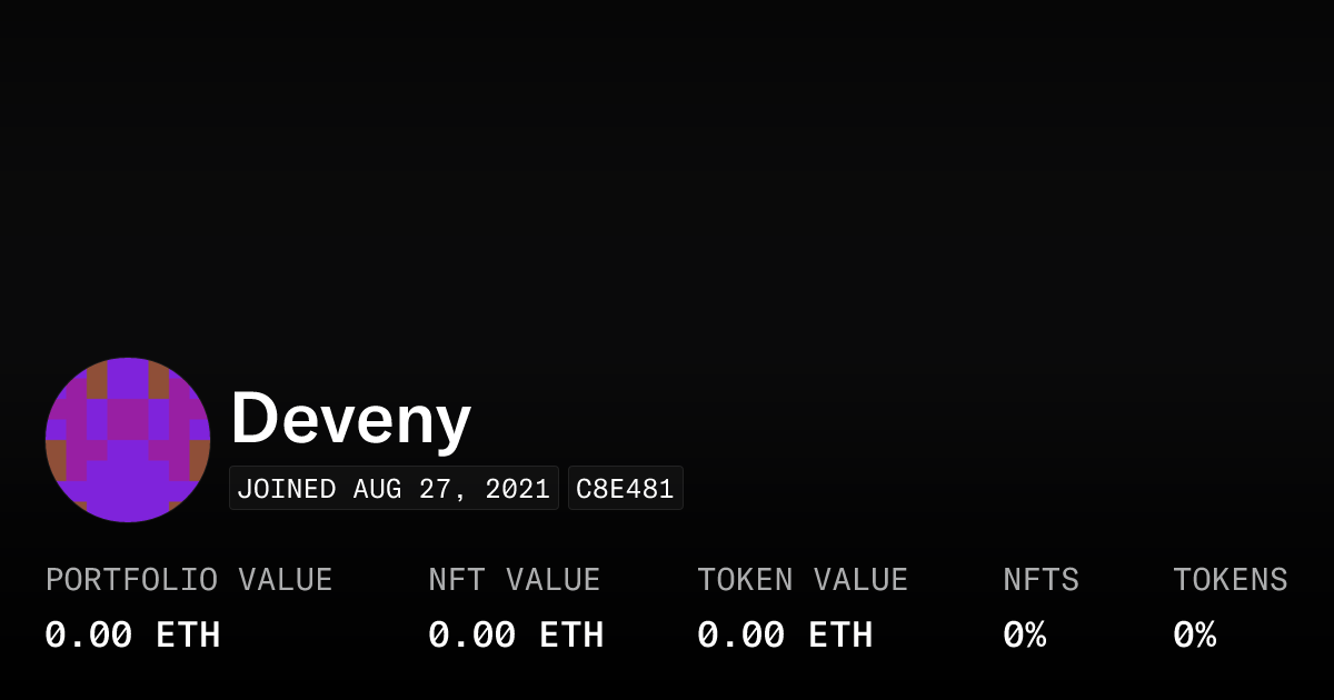 Deveny - Profile | OpenSea