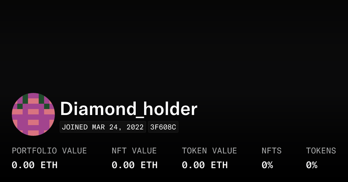 Diamond_holder - Profile | OpenSea