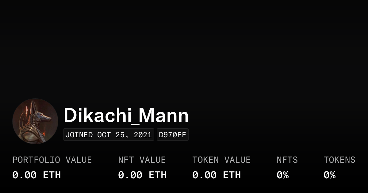 Dikachi_Mann - Profile | OpenSea