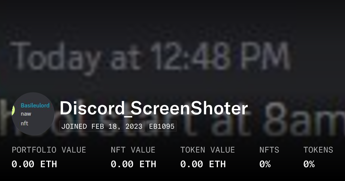 Discord_ScreenShoter - Profile | OpenSea
