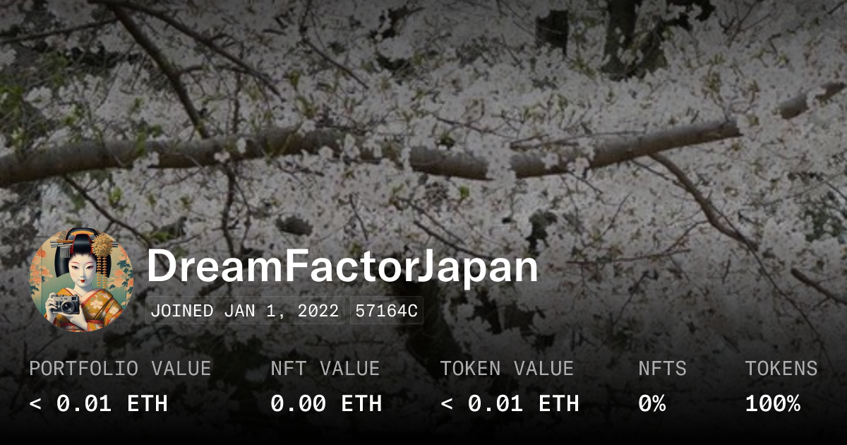 DreamFactorJapan - Profile | OpenSea