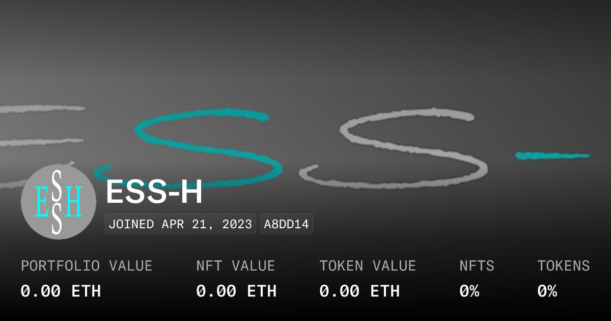ESS-H - Profile | OpenSea