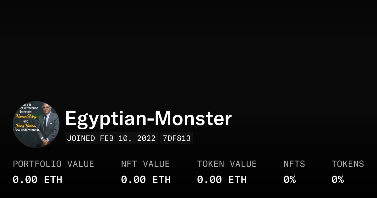 Egyptian-Monster - Profile | OpenSea